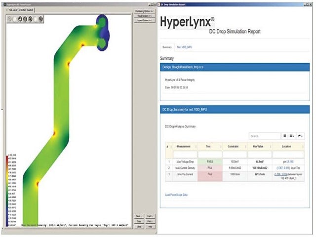 HyperLynx | DC Drop Analysis | Siemens Software